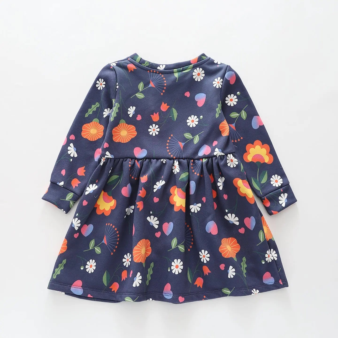 Floral Print Sweatshirt Dress - Ollies Place