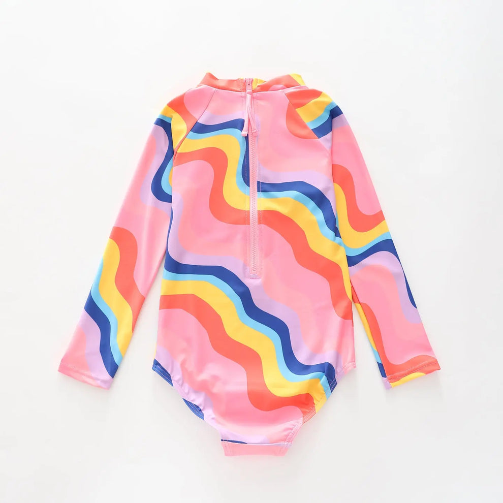 Rainbow Paddle Suit - Ollies Place Kidswear